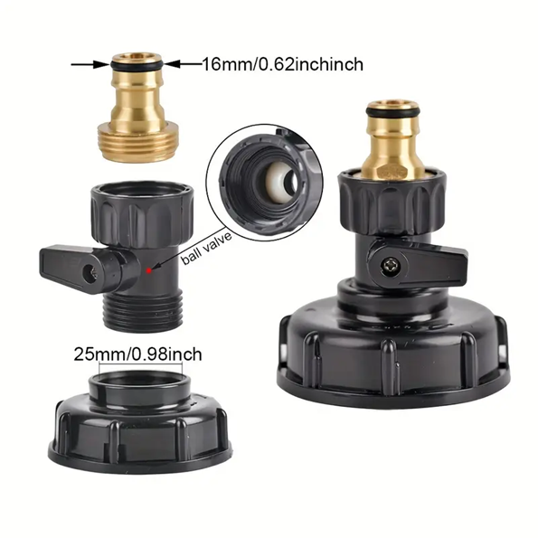 Brass IBC Tank Tap Adapter – The Water Sprinkler Shop